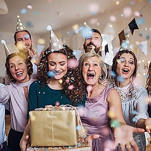 uxcell Clear Cake Box, 6Pcs 13"x7"x13" - Tall Cake Boxes with Ribbon for 12 Inch Cake Packing Carry - for Birthday Parties, Wedding (Black)