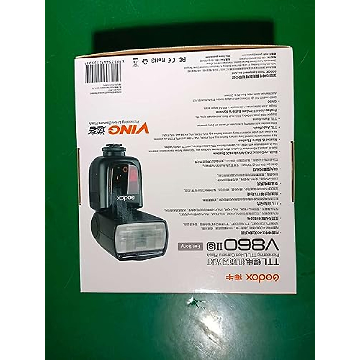 Godox V860II-S V860IIS Camera Flash Speedlite for Sony, 2.4G TTL Sony Flash Speedlight GN60 1/8000s HSS, Rechargable Li-ion Battery, 650 Full Power Flashes, Compatible for Sony DSLR Cameras