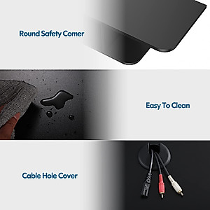 FITUEYES Floating Entertainment Center Wall Mounted Media Console TV Stand Component Shelf TV Wall Cabinet, Black