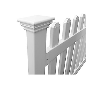 Zippity Outdoor Products ZP19002 No Dig Fence Newport, 36"H x 72"W, White