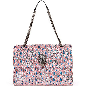 Kurt Geiger Women’s Kensington XXL Sequin Pink Blue Shoulder Crossbody Bag