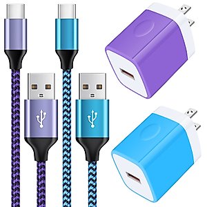 Android Charger, Fast Charger for Samsung Galaxy S22 A13 A23 5G A53 A04s A03s S21 S20,LG G8 G8X G7 G6 G5 V20 V30 V30S V40 V50 V60 ThinQ,LG K51 K92, Type C Charger Block C Charger Cable Fast Charging