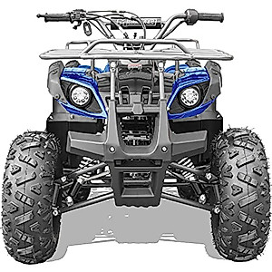 MotoTec Bull 125cc 4-Stroke Kids Gas ATV Blue