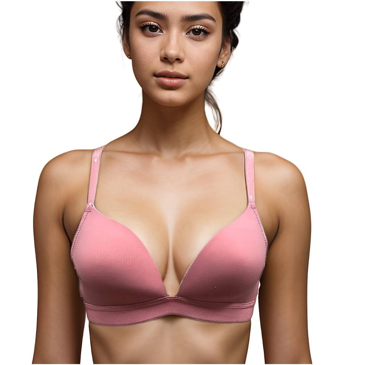 Women's 6 Pack No Wire Free Bra A-C Cup (40C)
