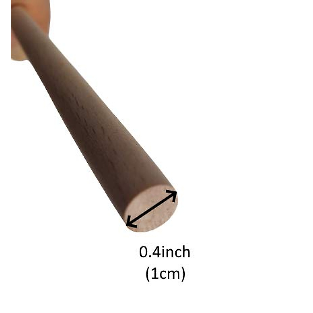 BSANG 8-Inch Large Wooden Crab Lobster Mallet, Seafood Hammers Shellfish Mallets, Wooden Hammer for Chocolate, Hammer Golf Tees, Breakable Heart Hammer, Natural Hard Beechwood (6 Pcs)