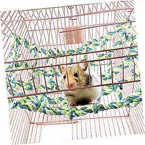 balacoo 2pcs Toys for Hamsters Hamster Toys Small Animal Activity Toy Rat Climbing Rope Net Rat Toys for Pet Rats Ferret Hammock Parrot Toys Parrot Climbing Net to Climb The Swing Ferrets
