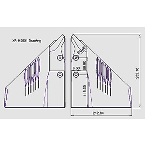 HS001 Dorsal-Fin Style Hydrofoil Stabilizer For outboard Motors Drive 5-150hp With Durable UV-Resistant Molded Black Plastic Material wings and SS316 Bolts ;