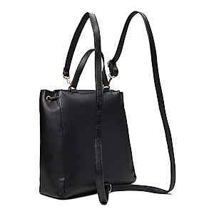 Anne Klein Flap Horsebit Backpack, Petal Pink