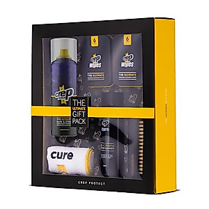 Crep Protect The Ultimate Shoe Care Bundle Gift Pack - Shoe Protector Spray - Sneaker Cleaner - Quick Cleaning Wipes - Premium Bush & Microfiber Cloths