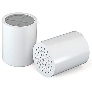 LAYA BOHO 15 Stage Shower Filter Shower Head Water Softener Filter High Output Universal with Replacement Filter Cartridge for Hard Water Remove Chlorine Fluoride Heavy Metals Sediments (Set of 2)