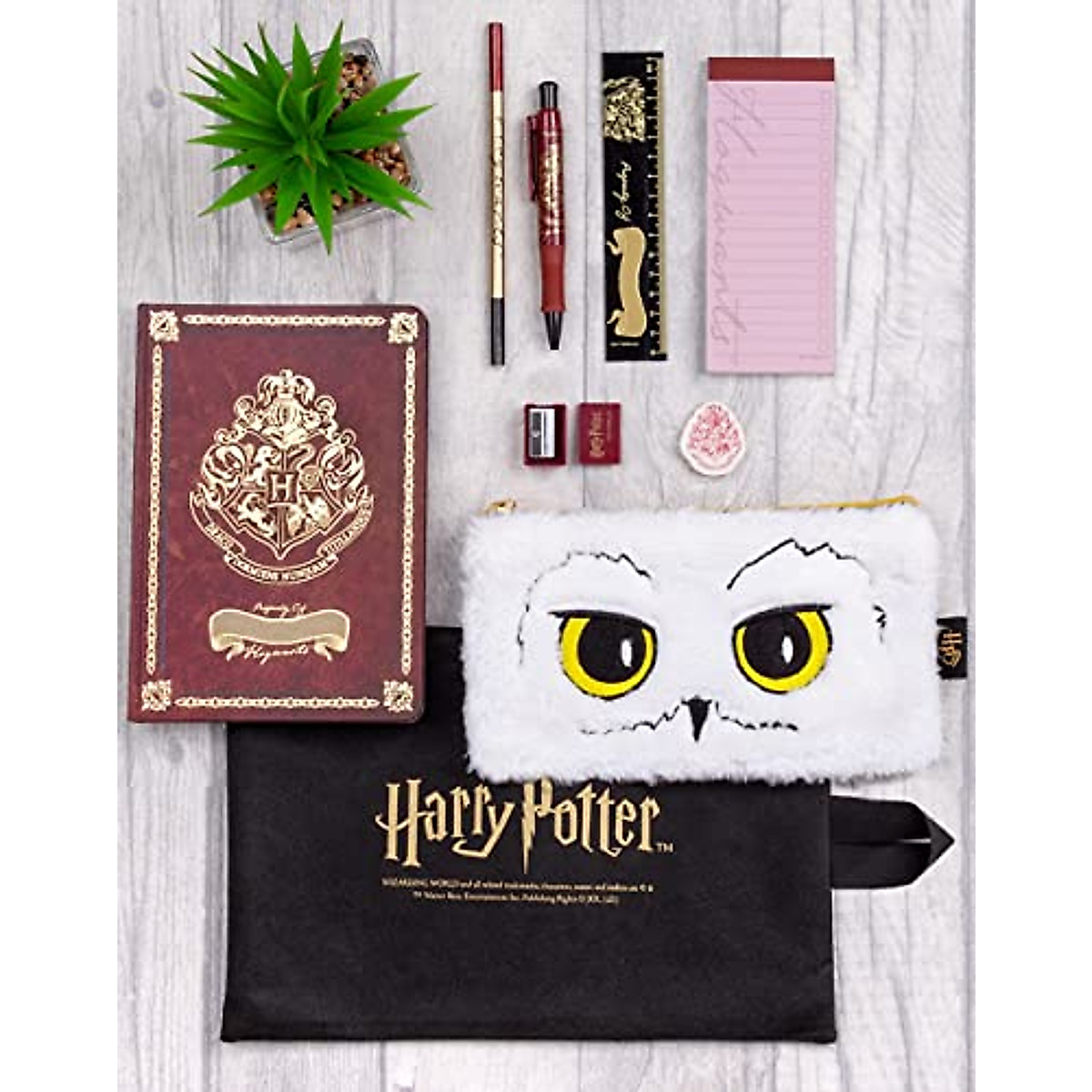 Harry Potter Stationery Set A5 Hogwarts Hedwig Notebook Pen Pencil Case