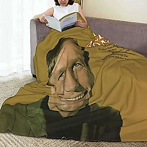 Flannel Blanket Eddy Arnold Soft Lightweight Throw Blanket Warm Durable Sofa Couch Decor Beding 50"X40"