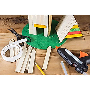 Unfinished Wooden Garden Stakes for Herbs, Labels, Garden Fencing (6 in, 100 Pack)