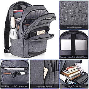 Bookbag School Backpack, Travel Backpack Anti Theft Laptop Backpack with USB Charging Port Water Resistant College Fits 15.6 Inch Notebook Over 3 Years Old