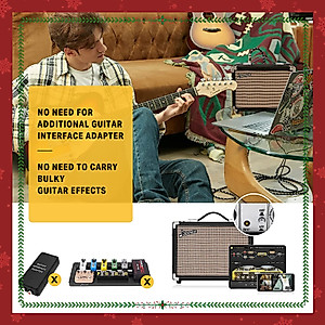 Donner 39 Inch TL Electric Guitar & 10W Guitar Amplifier, Electric Bass Guitar Amp Protable with APP Effector Input for Recording，Acoustic Guitar Combo Practice Amp Protable M-10 with Distortion Tone