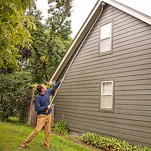 EZ Smart Extension Pole 21ft & Beyond Reach, 1 to 16 ft Extension Pole with The Option to go Beyond with Our add-a-Pole Section, Compact Segments Adjust to The Length You Need/Lightweight and Sturdy