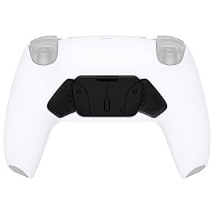 Solid Black Replacement Back Paddles Redesigned K1 K2 K3 K4 Back Buttons Keys Set for eXtremeRate RISE4 Remap Kit for PS5 Controller - Only Buttons, Without the Controller & RISE4 Remap Board