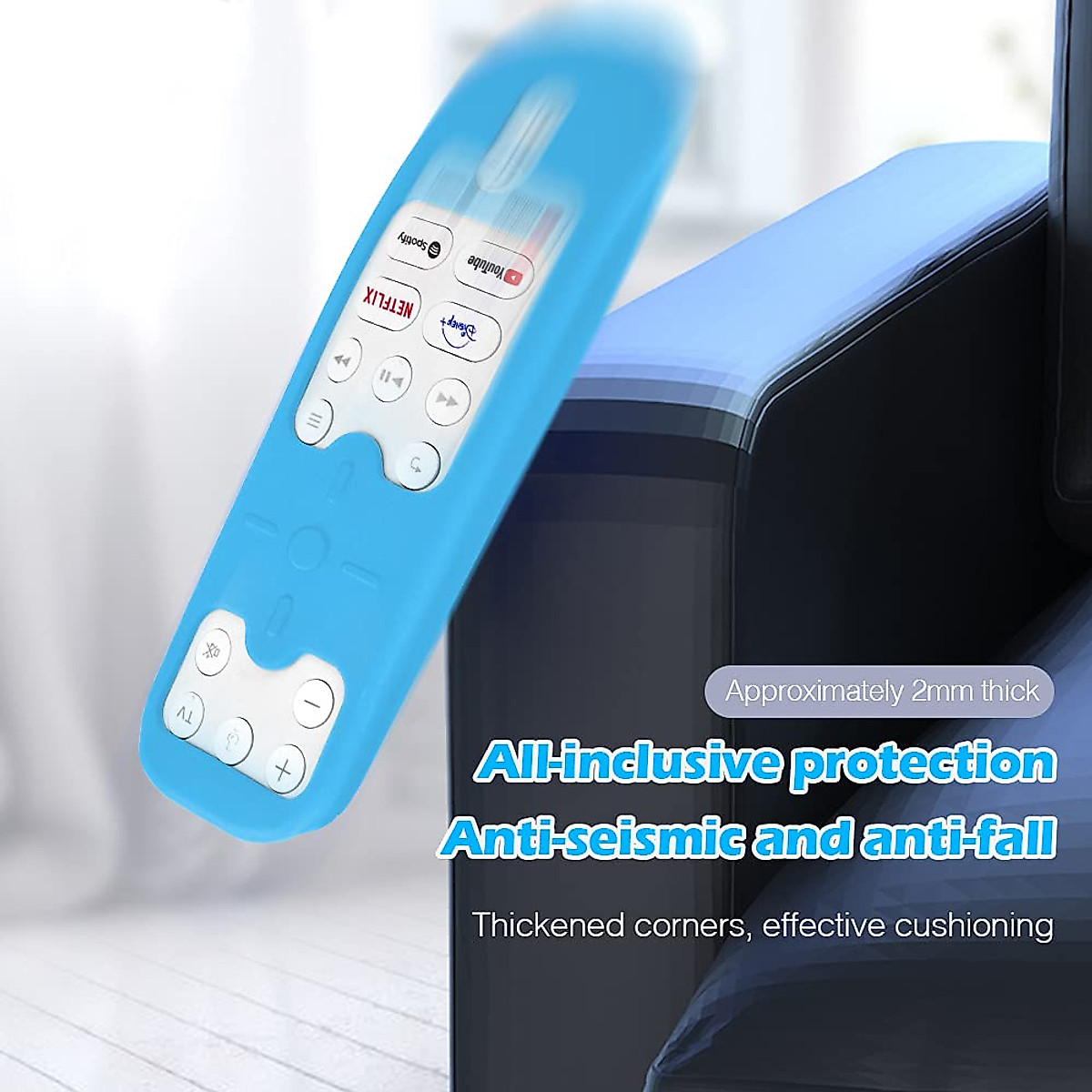 Silicone Protective Case Compatible for Sony PS5 Remote Skin Case, Anti-Drop/Non-Slip Silicone Protective Cover ，Glow in The Dark （Glow Blue + Glow Green +Red）