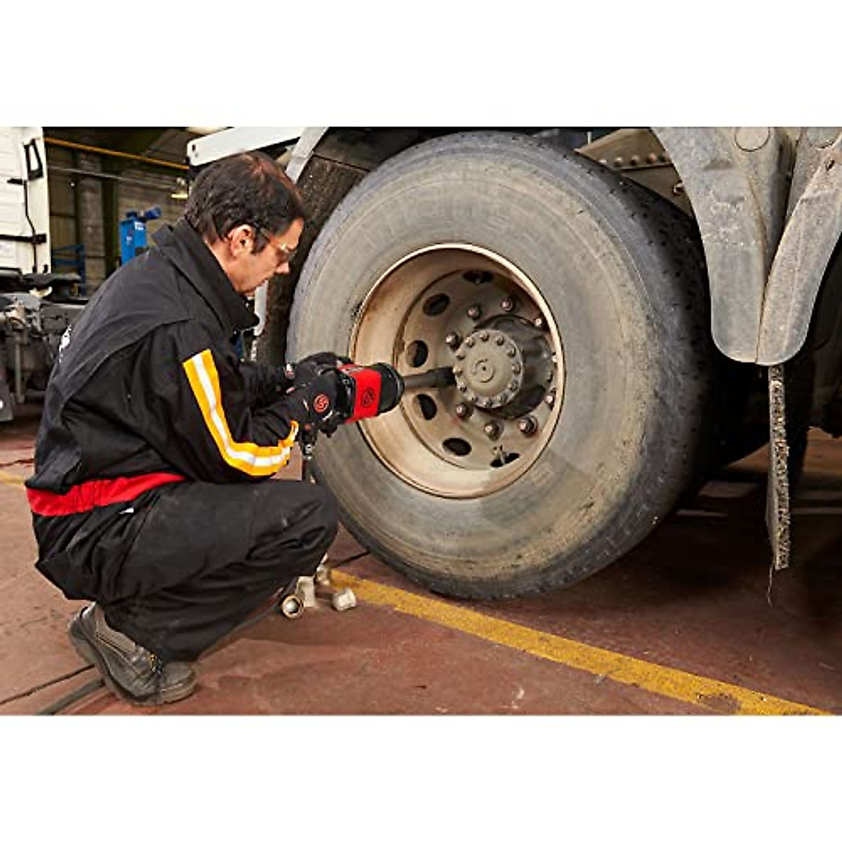 Chicago Pneumatic CP7782-6 Air Impact Wrench (1 Inch), 6 Inch Ext. Anvil, Air Gun Industrial Repair & Assembly Tool, D-Handle , Pinless Rocking Dog, Max Torque Output 1920 ft. lbf/2600 Nm, 5200 RPM