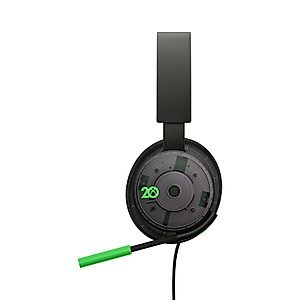Xbox Stereo Headset 20th Anniversary Special Edition - For Xbox Series X/S, Xbox One, & Window 10 PCs - Ultra-Soft, large earcups - Supports Windows Sonic spatial sound - Flexible, lightweight des