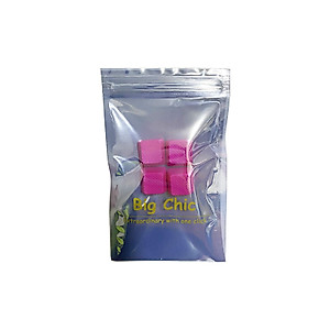 Big Chic Blank TPR Rubber Gaming Keycaps 4 Keys Set 1u for Cherry MX Mechanical Keyboards Compatible OEM (R4, Neon Pink)