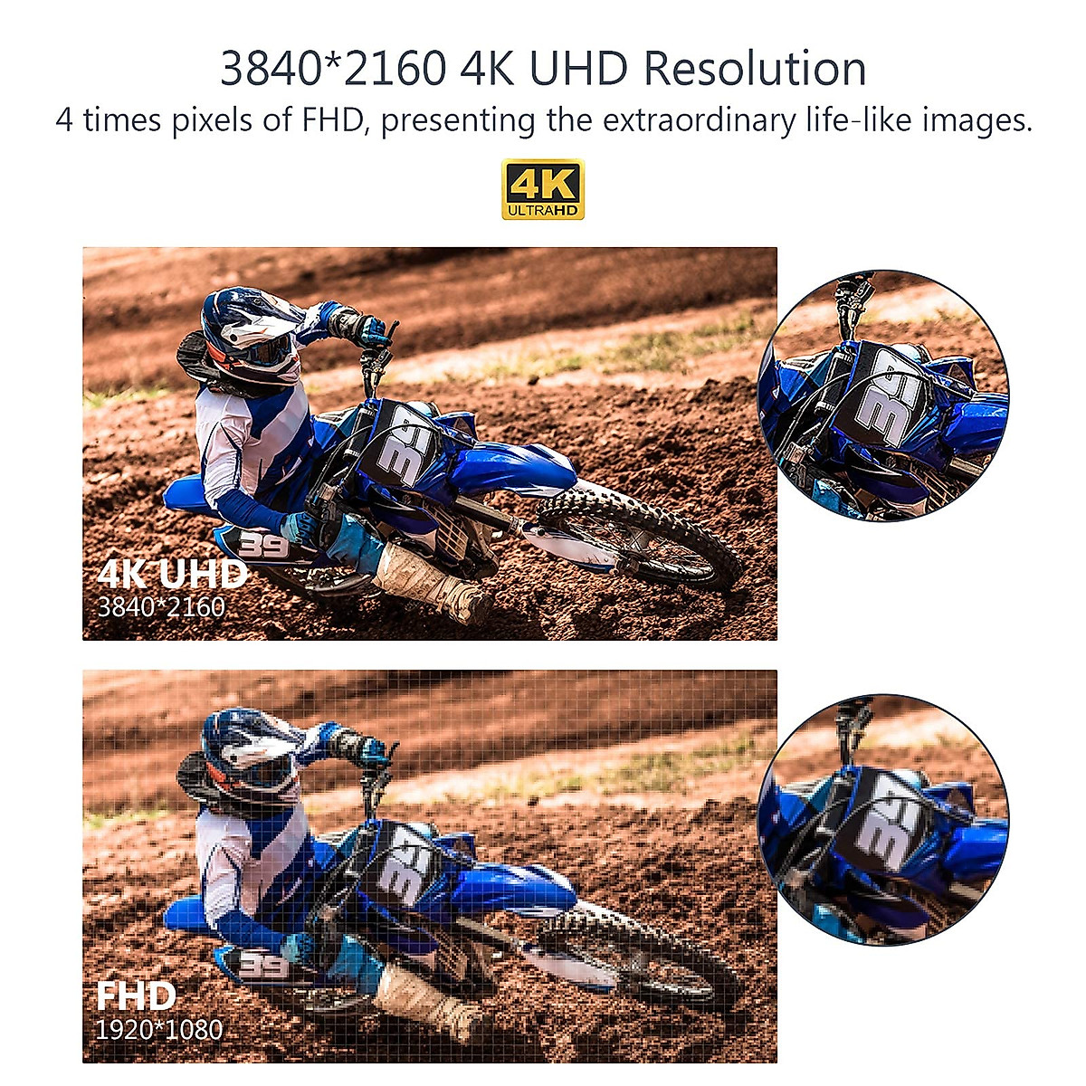 Z-Edge 27-inch Gaming Monitor Ultra HD 4K, 60Hz Refresh Rate, 3840x2160 IPS LED Monitor, 300 cd/m², HDMIx2+DPx1, U27P4K FreeSync Technology