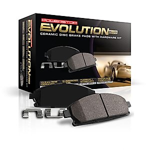 Power Stop 17-2102 Front/Rear Z17 Evolution Ceramic Brake Pads with Hardware For Acura Inte, Acura TLX, Honda Accord, Honda Civic, Honda Insight [Model Specific]