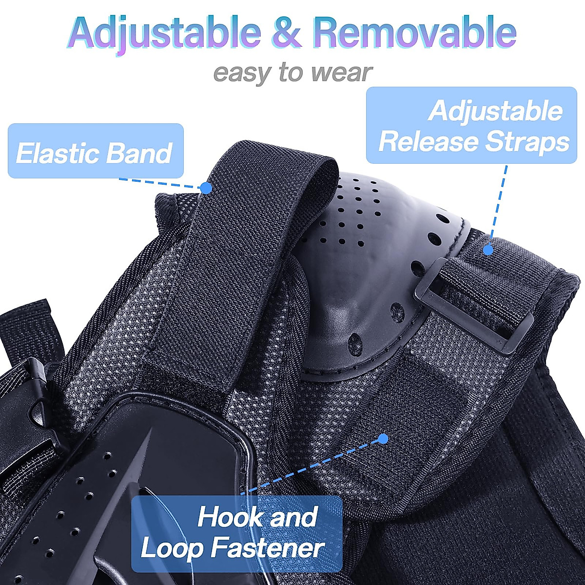 StarknightMT Upgraded Kids Motorcycle Armor Suit Teen Dirt Bike Gear Riding Protective Set for Cycling, Skateboarding, Skiing, Skating, Off-Road (Black)