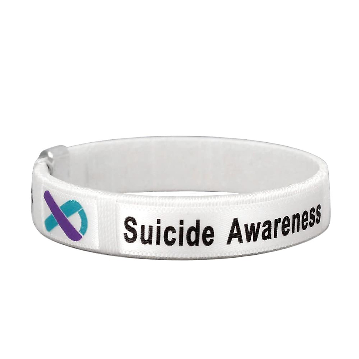 25 Pack Suicide Awareness Bangle Bracelets - Wholesale Bracelets for Suicide Awareness