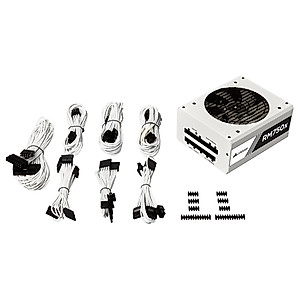 CORSAIR RMX White Series, RM750x, 750 Watt, 80+ Gold Certified, Fully Modular Power Supply- White