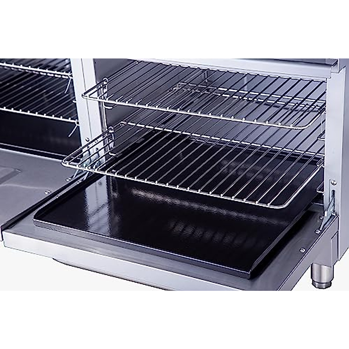 EASYROSE 60 Inch Gas Range 6 Burner Heavy Duty Ranges With Griddle, Salamander & 2 Ovens, Commercial Range for Kitchen Restaurant - 276,000 BTU, ETL Certified