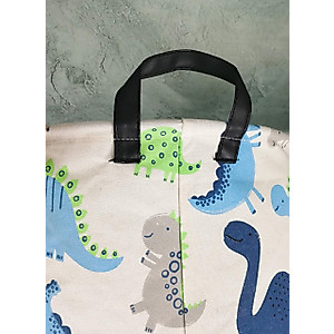 MAIZMZ Kids Hamper Storage Basket Nursery Bins Baby Gift Toy Organizer Box Laundry Basket Large Canvas Collapsible Chest for Home/Dorm/Kitchen/Pet/Closet/Shelf/Room Decor(Dinosaur)