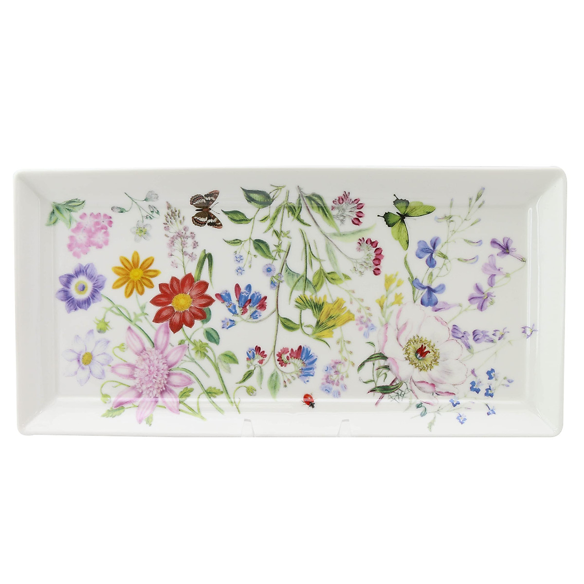 Gracie China Provence Meadow Serving/Sandwich Tray.10.5-Inch