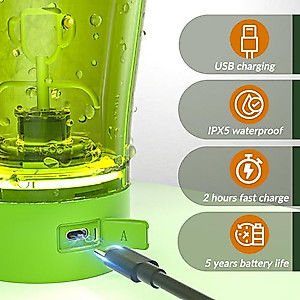 Electric Protein Shaker Bottle, 24 oz USB Rechargeable Blender Bottles, Shaker Bottles for Protein Mixes with BPA Free, Blender Accessories, Made with Tritan Portable Blender Cup for Protein Shakes