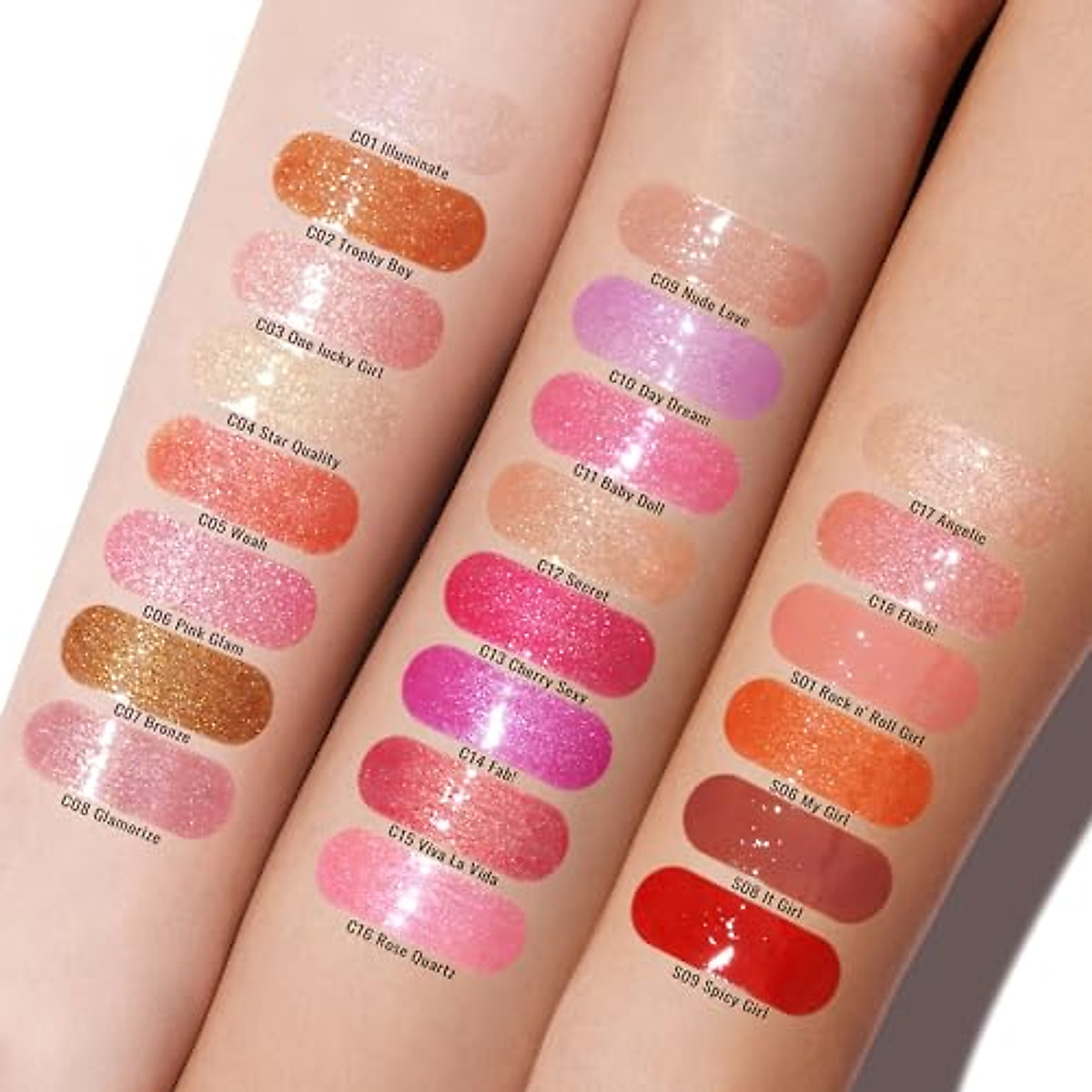 Oulac Shine Orange Liquid Lipstick for Women-Lip Plumper Lip Gloss for Dry Lip Care, Lightweight Soft and Hydrating Lip Tint Stain with Vitamin E & Rose Oil Vegan & Cruelty-Free, S06