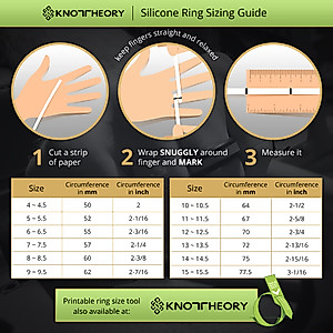 Knot Theory Forest Silicone Ring for Men and Women - Antique Gold Size 6 Silicone Wedding Band for Sports Activities, Breathable Comfort Fit 6mm Bandwidth