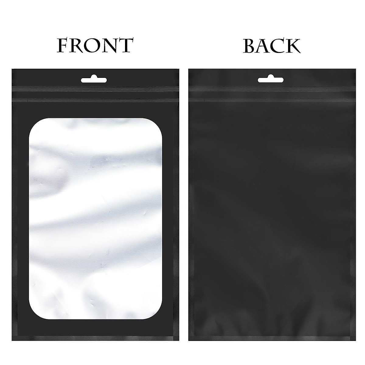 EONJOE 100pcs Resealable Mylar Packaging Bags Small Business Supplies Candy Sample Freshie Jewelry Bracelet Zipper Zip Package Pouch Bag