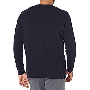 Russell Athletic Mens Dri-power Cotton Blend Long Sleeve Tees, Moisture Wicking, Odor Protection, Upf 30+, Sizes S-3x T-Shirt, Black, Large US