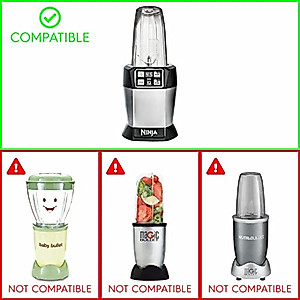 32 Oz Blender Repalcement Cup, Replacement Parts for Ninja Blender with Sip & Seal Lid For BL450 BL454 Bl455 BL456 BL480 BL481 BL482 BL490 BL640 BL642 Nutri Ninja Auto IQ Series Blenders, 1-Pack