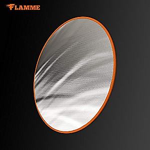 Flamme M24 Mat 24 inches Fireproof Grill Patio Lawn and Deck Protector Outdoor Wood Fire Outside Pits Blanket Charcoal,Chiminea,BBQ Smoker Pad, Camping, Bonfire