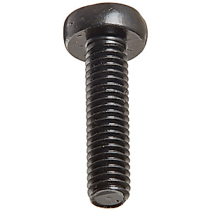 Small Parts M312D7985AB Steel Pan Head Machine Screw, Black Oxide Finish, Meets DIN 7985, #1 Phillips Drive, M3-0.5 Thread Size, 12 mm Length, Fully Threaded, Import (Pack of 100)
