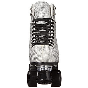 YOKI Women's Classic High-top Rink Roller Skates for Beginners Indoor/Outdoor use Bling Size 9