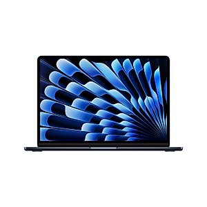 2024 Apple MacBook Air with Apple M3 Chip (13-inch, 8GB RAM, 256GB SSD Storage) (QWERTY English) Midnight (Renewed)
