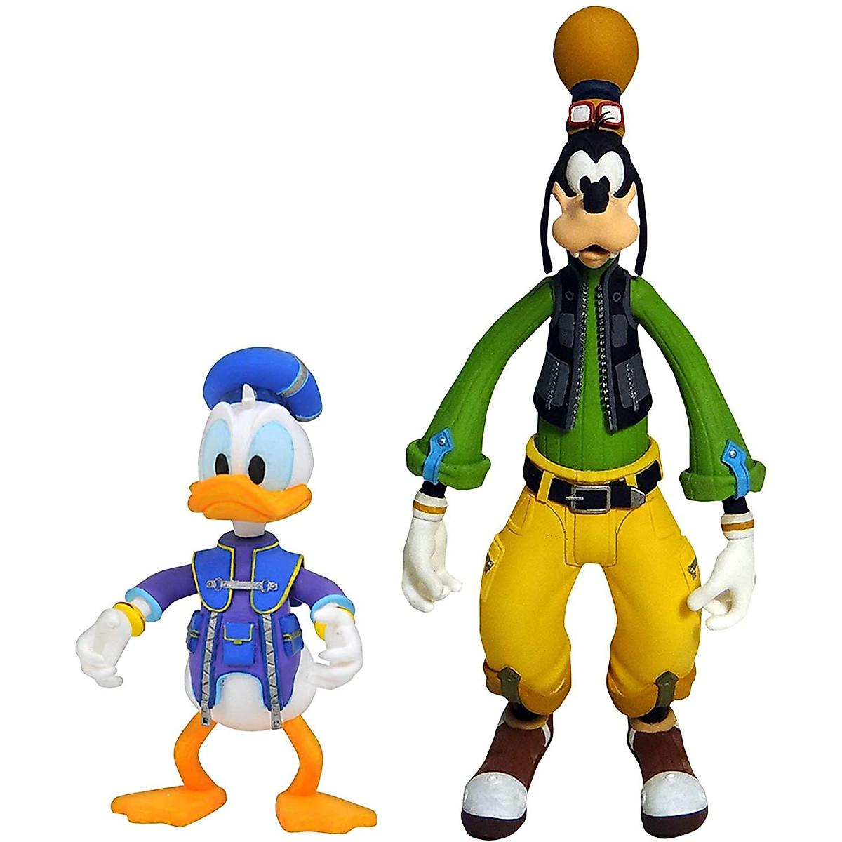 DIAMOND SELECT TOYS Kingdom Hearts 3: Goofy & Donald Action Figure 2 Pack, Multicolor