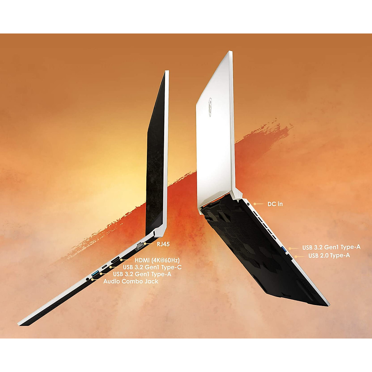 MSI Sword Thin Bezel 15.6" Core i7-11800H 144Hz Full HD IPS-Level Gaming Laptop NVIDIA GeForce RTX 3050Ti Max Performance Wi-Fi 6 White - w/HDMI Cable (8GB Memory, 512GB PCIe SSD)