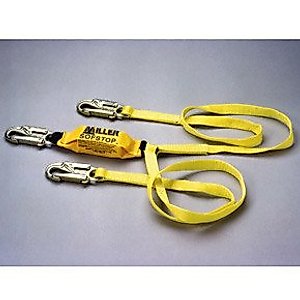 Honeywell 6' Two-Legged Web Lanyard That adjusts to 4' w/2 Locking rebar Hooks (2-1/2'') 8878-6R/6FTYL