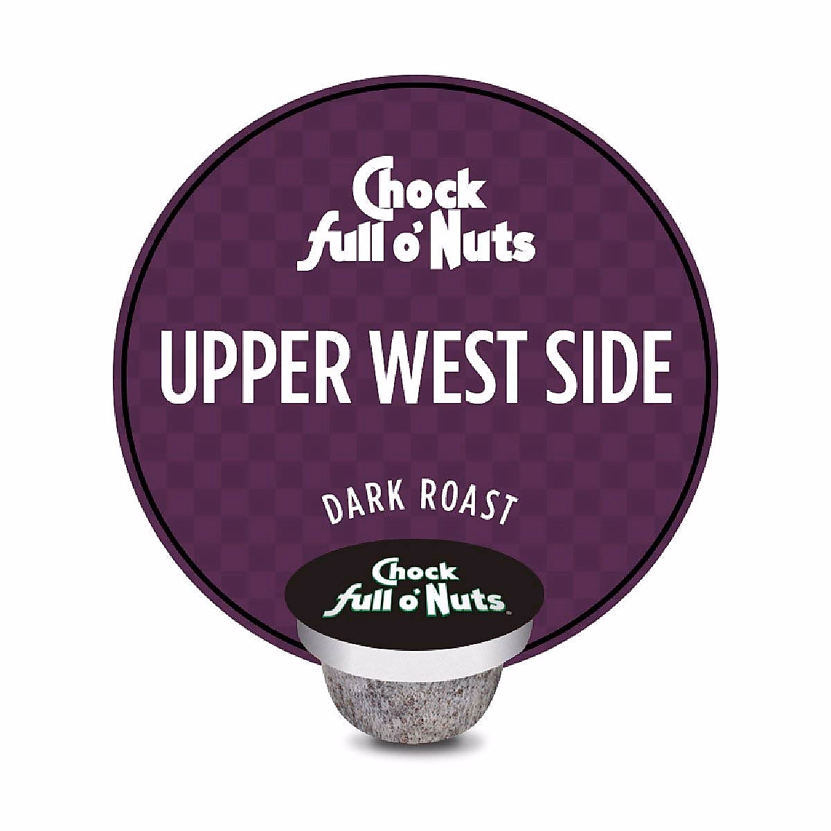 Chock Full o’Nuts Upper West Side Dark Roast, K-Cup Compatible Pods – Arabica Coffee in Eco-Friendly Keurig-Compatible Single Serve Cups, 12 Count (Pack of 1)