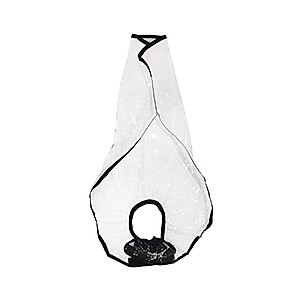 Betty Dain Hair Funnel and Jumbo Shampoo Cape - Use for Upright Position Washing/Shampooing, Waterproof, Stain Resistant Vinyl, Touch-and-Close Fastener, Soft, Nylon Neckband