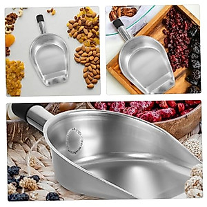 BUTIFULSIC Dustpan Garbage Shovel Ash Shovel Sponge Holder for Kitchen Sink Mini Car Wash Brush Mop Commercial Dustpan Garbage Container Rubbish Handle Ice Scoop for Freezer Stainless Steel