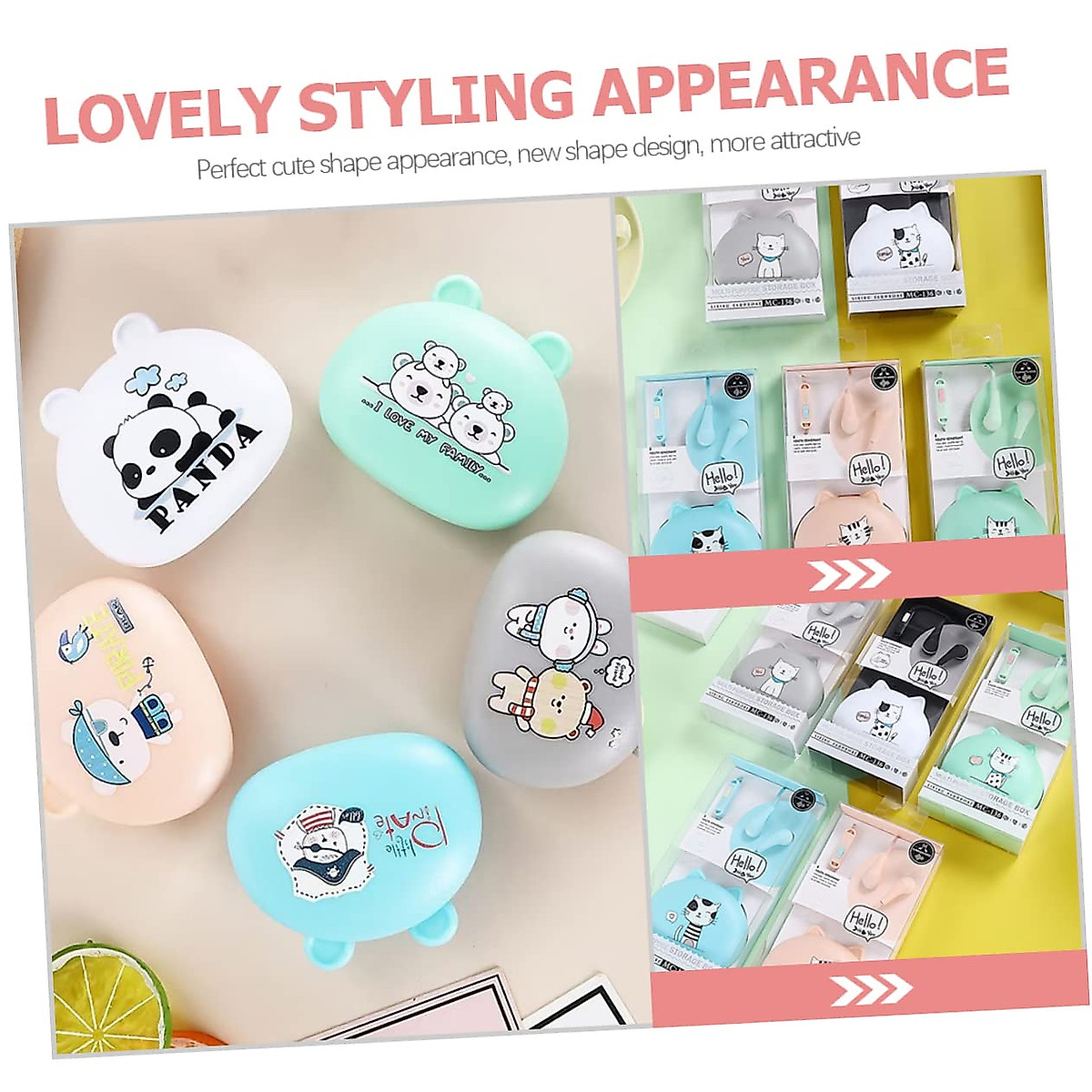 UKCOCO Wire Headphones 3pcs Universal Wired Headset Color Card Headphone Box Bass Ear Buds Wired